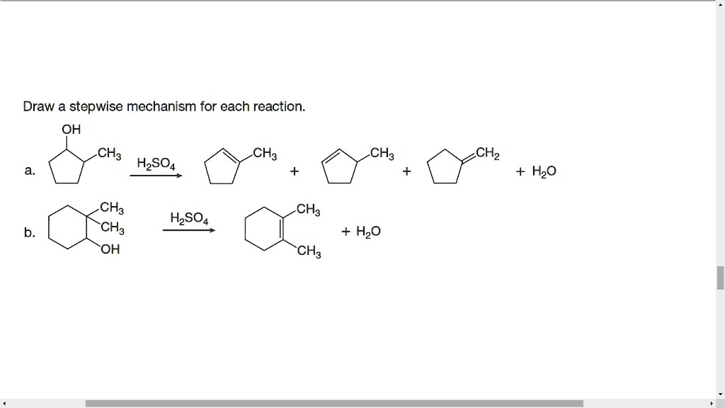 SOLVED: Draw a stepwise mechanism for each reaction: OH + CH3CH2CH2OH ...