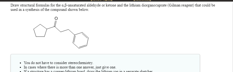 SOLVED: Draw structural formulas for the O,R-unsaturated aldehyde or ...