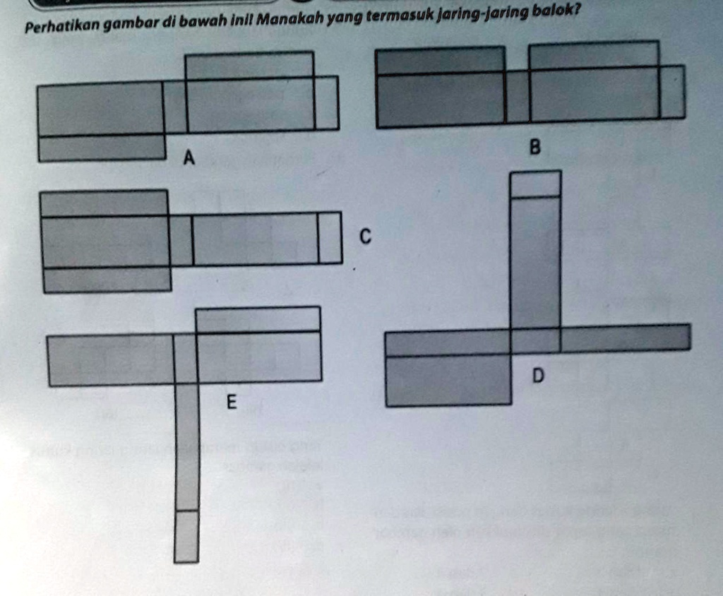 SOLVED: plis bantu jawab #jaringjaringbalok Perhatikan gambar dl bawah Inll Manakah yang ...