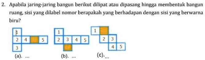 SOLVED: bantu jawab ya kka kka Apabila jaring-jaring bangun berikut ... SOLVED: bantu jawab ya kka kka Apabila jaring-jaring bangun berikut ...