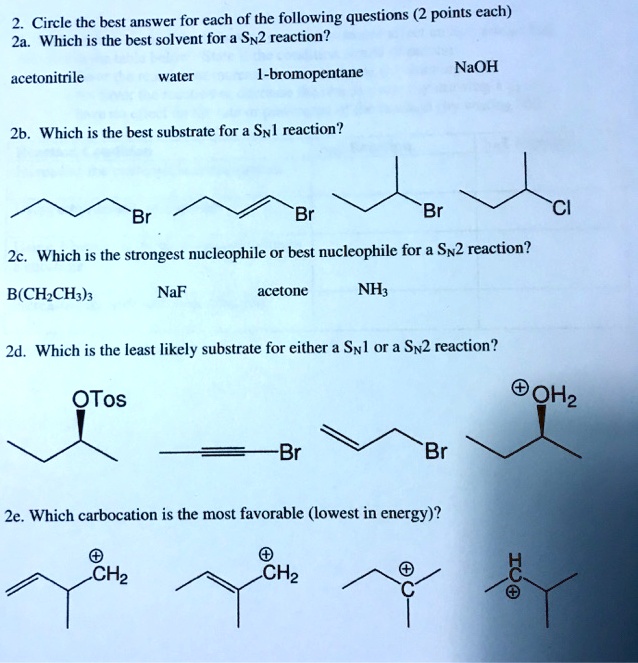 circle the best answer for each of the following questions points each ...