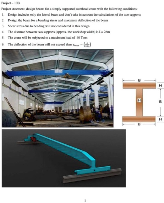 SOLVED: Project 10B Project statement: design beams for a simply ...