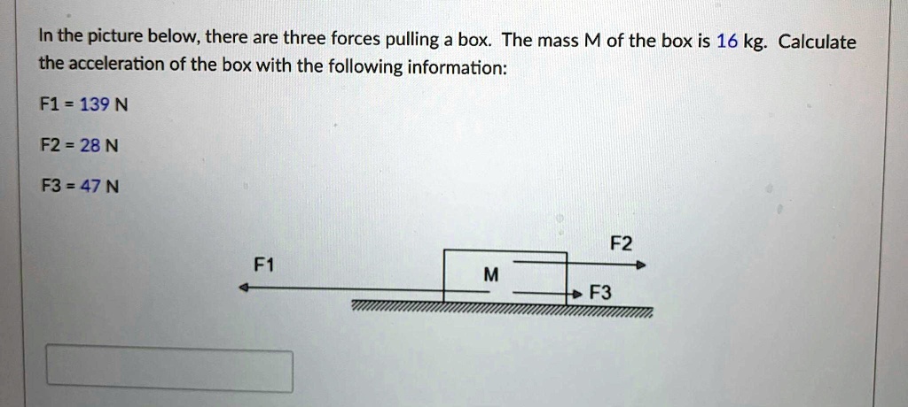 SOLVED:In the picture below, there are three forces pulling a box The ...