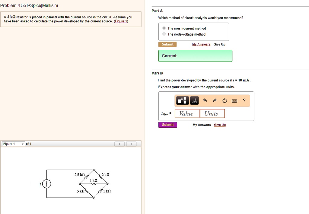 SOLVED: A 4kÎ© resistor is placed in parallel with the current source ...