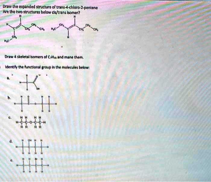 SOLVED: Please answer ALL FOUR parts of the question. Thank you. Draw the expanded structure of ...