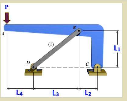 SOLVED: A rigid component ABC is supported by a pin-connected member (1 ...