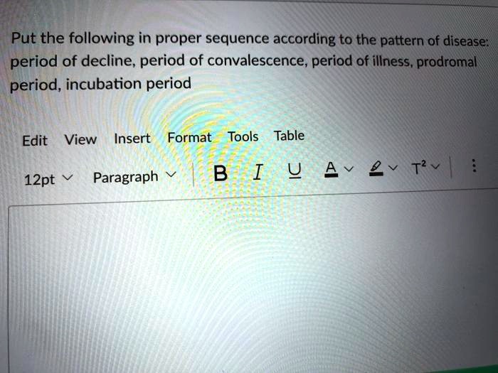 SOLVED: Put the following in proper sequence according to the pattern ...