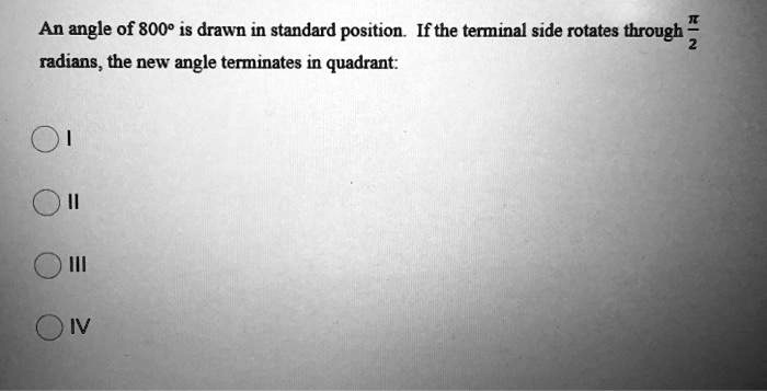 SOLVED: An angle of 8002 is drawn in standard position If the terminal ...