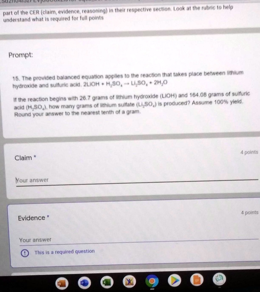 SOLVED: 'the provided balanced equation applies to the reaction that ...