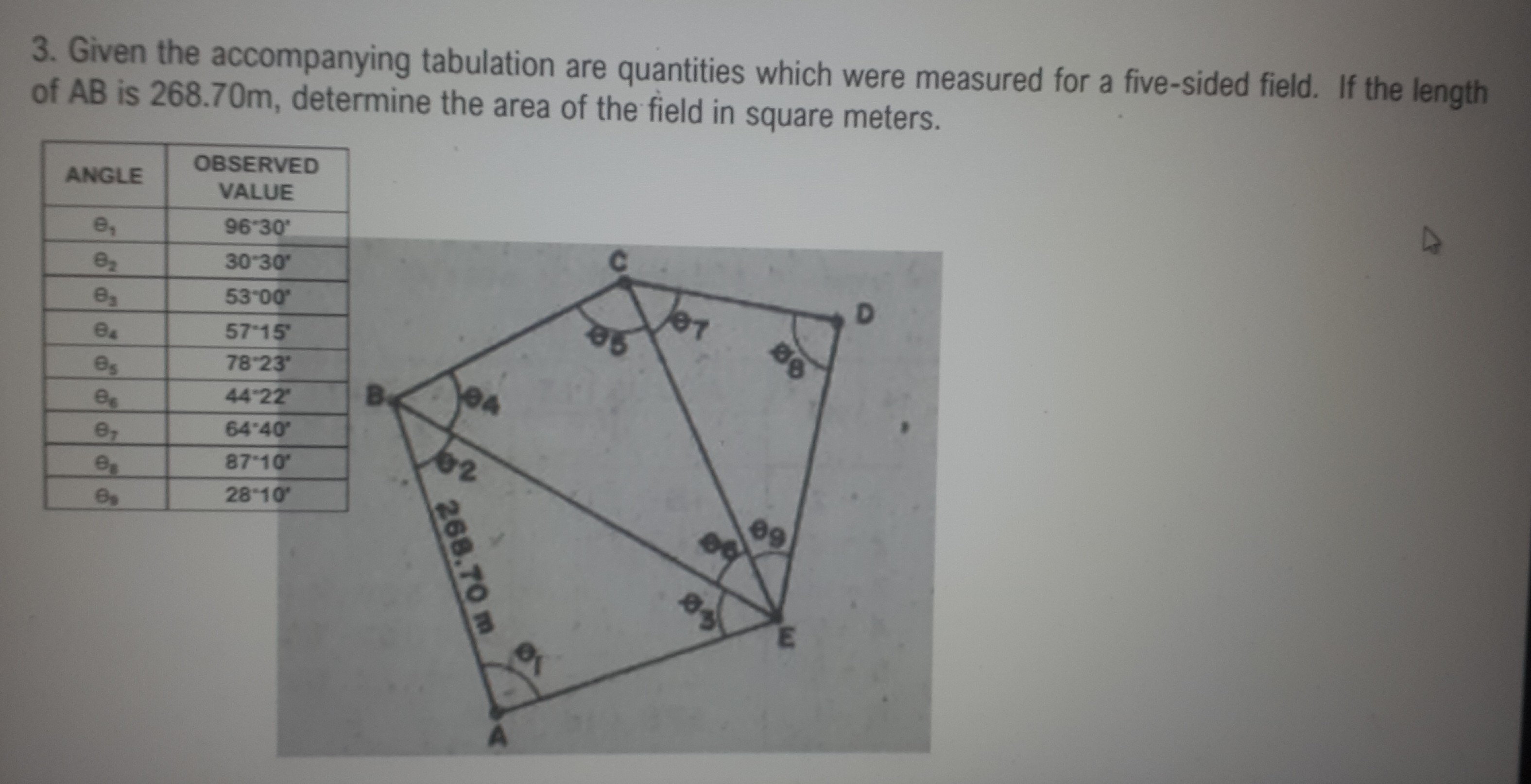 SOLVED: 3. Given the accompanying tabulation are quantities which were ...
