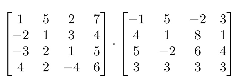 SOLVED: Use Strassen's algorthm to find the result of the ...