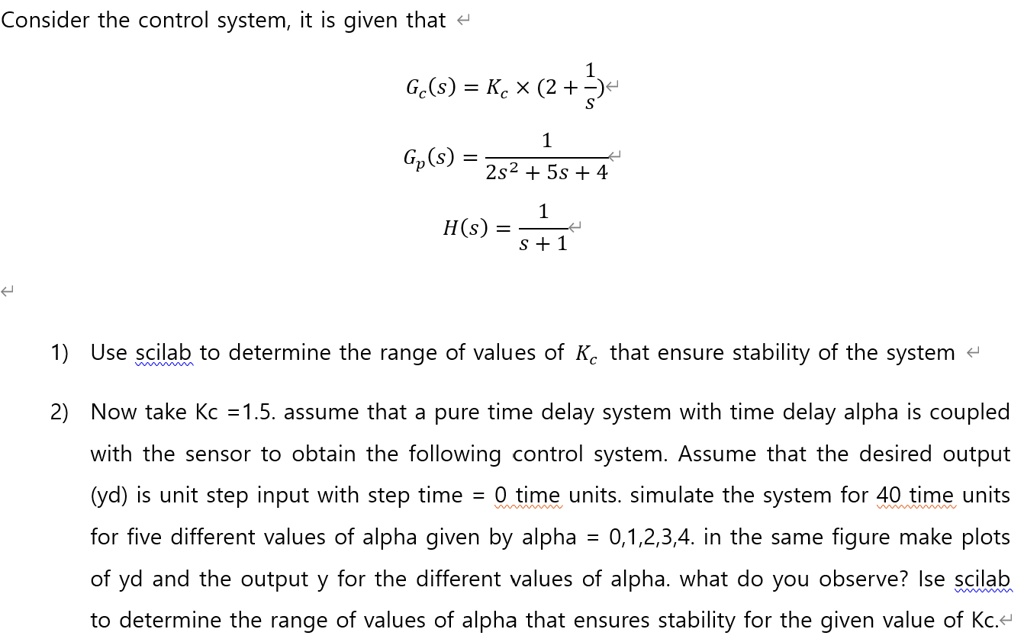 Solved Please Give Me The Scilab Code And Xcos Model For These Questions Thank You Consider