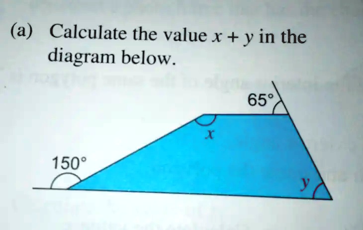 SOLVED: (a) Calculate the value x + y in the diagram below. 658 1508