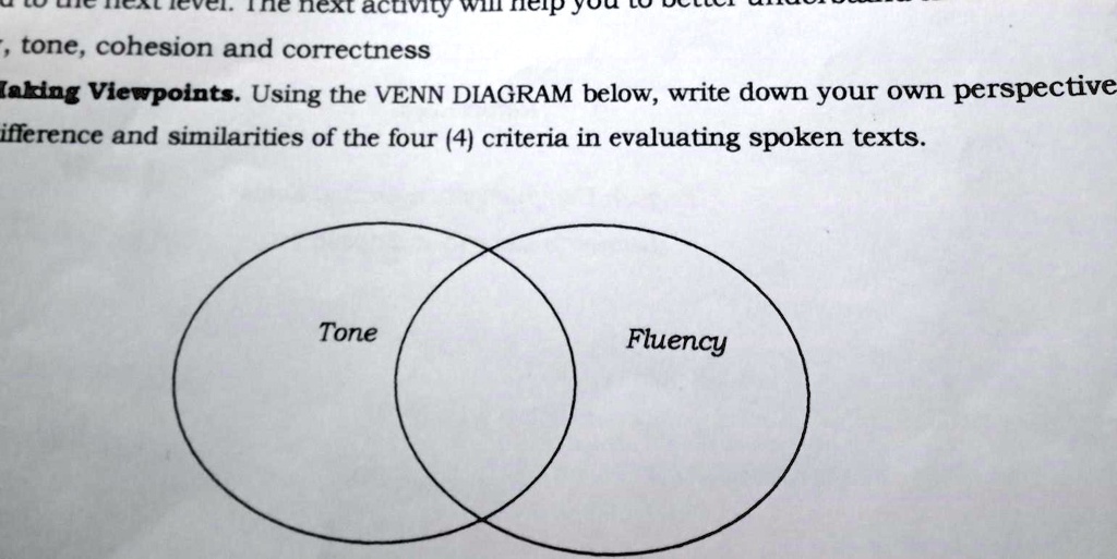 SOLVED: 'using the venn diagram write down the difference and ...