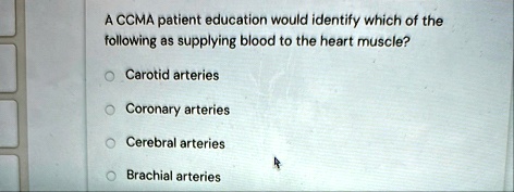 a ccma patient education would identify which of the following as ...