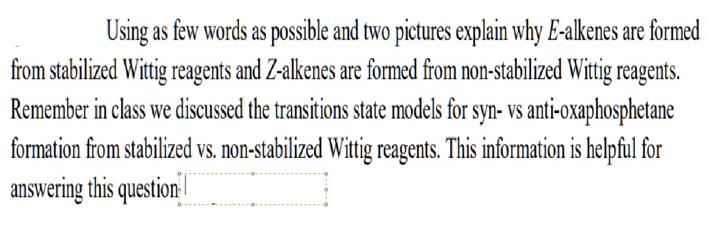 SOLVED: Using as few words as possible, and two pictures, explain why E ...