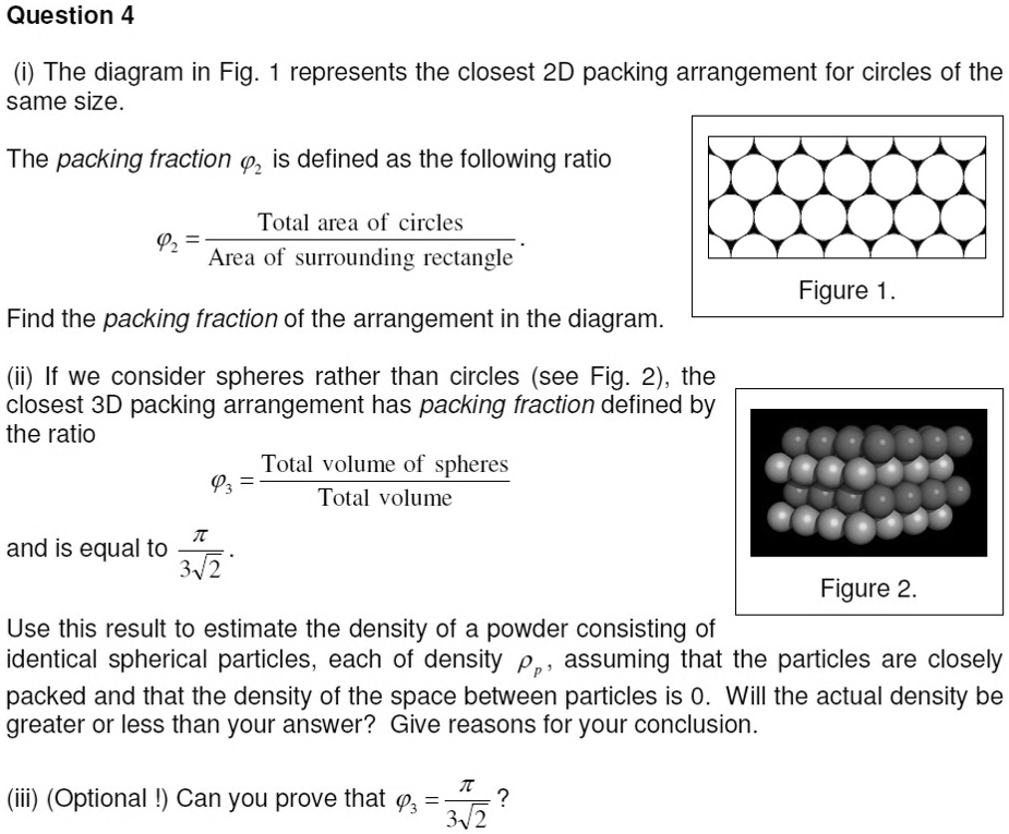 SOLVED: Question 4 The diagram in Fig: represents the closest 2D ...