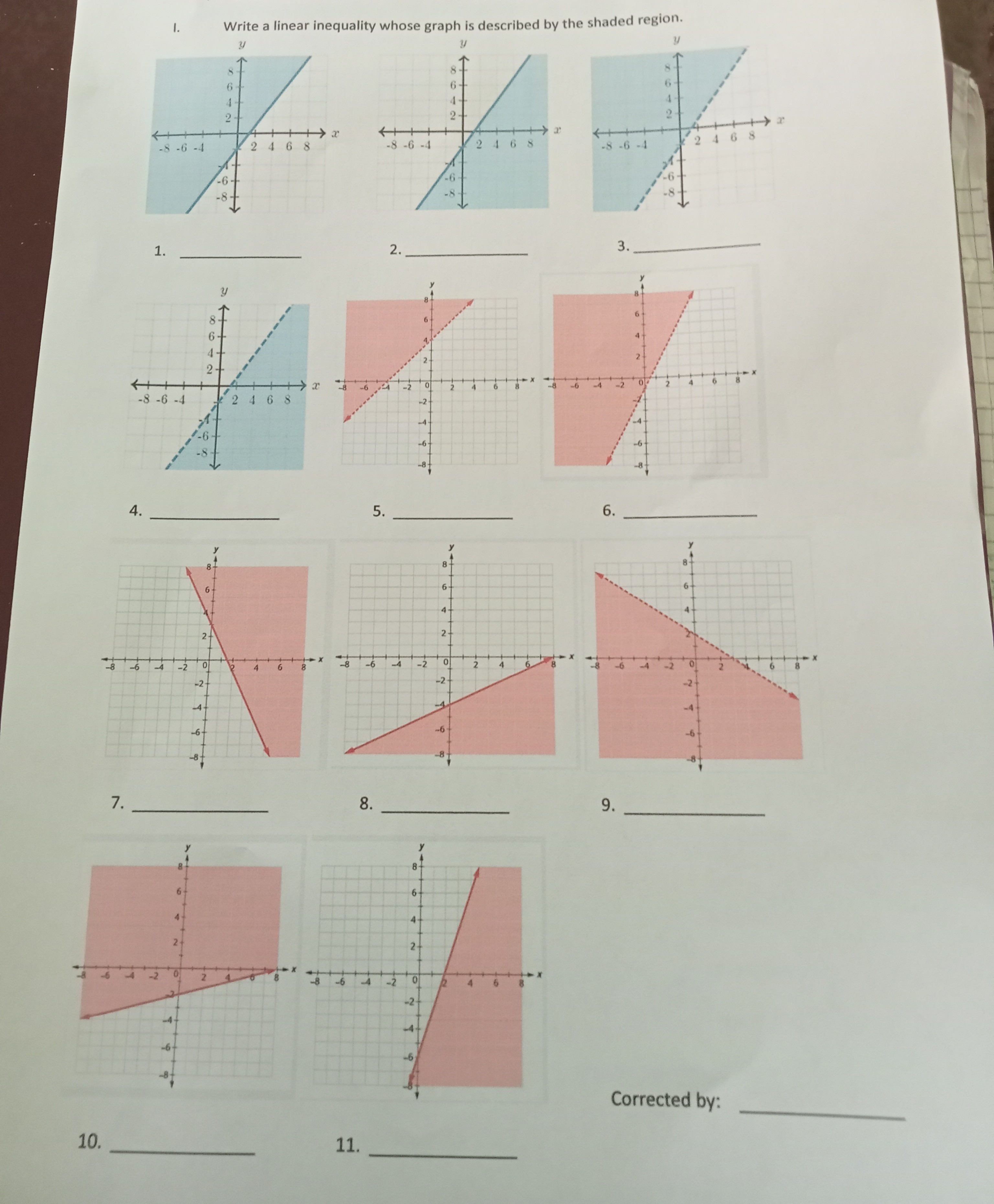 SOLVED: Solve the following. Linear Inequalities SOLVED: Solve the following. Linear Inequalities