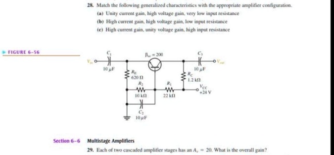 SOLVED: 28. Match the following generalized characteristics with the ...