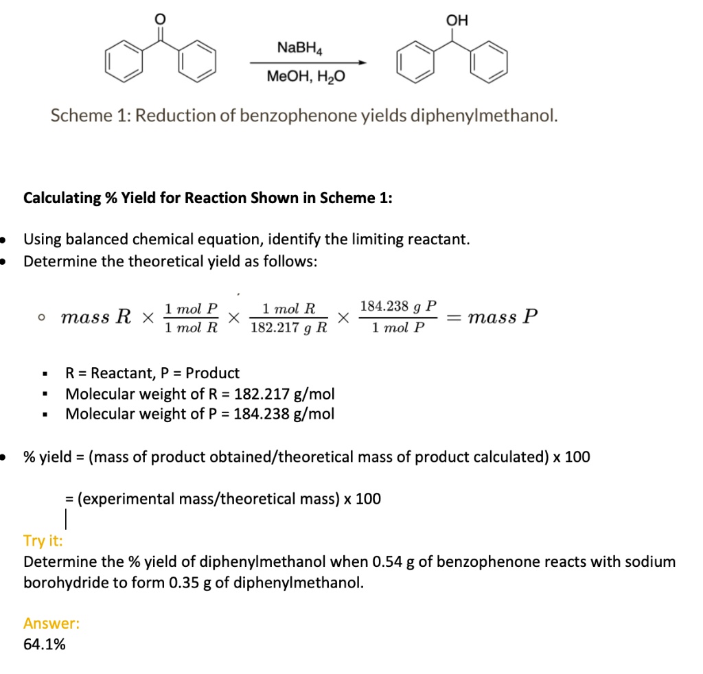 oh nabh4 meoh hzo scheme 1 reduction of benzophenone yields ...