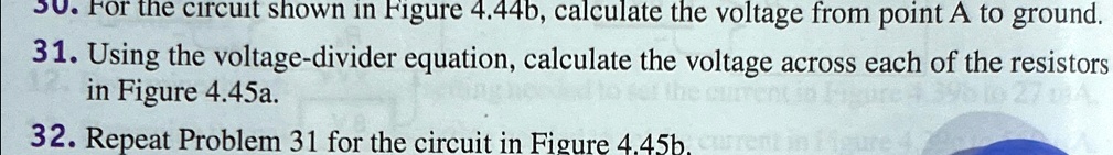 30. For the circuit shown in Figure 4.44b, calculate the voltage from ...