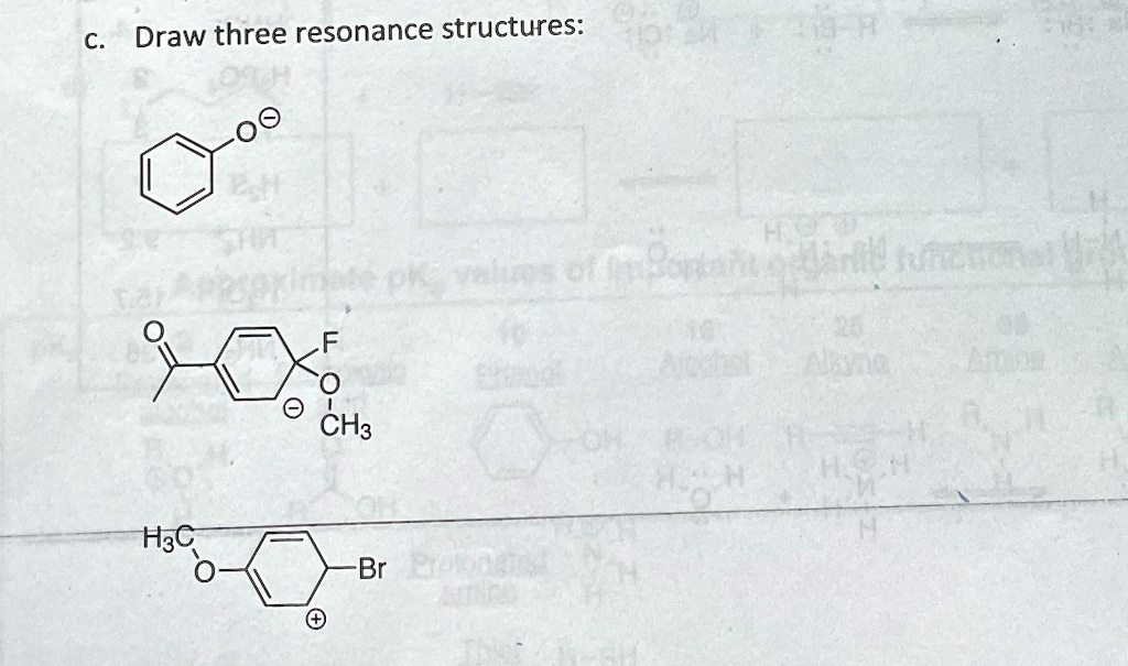 SOLVED: c. Draw three resonance structures: CH3 H3C Br SOLVED: c. Draw three resonance structures: CH3 H3C Br