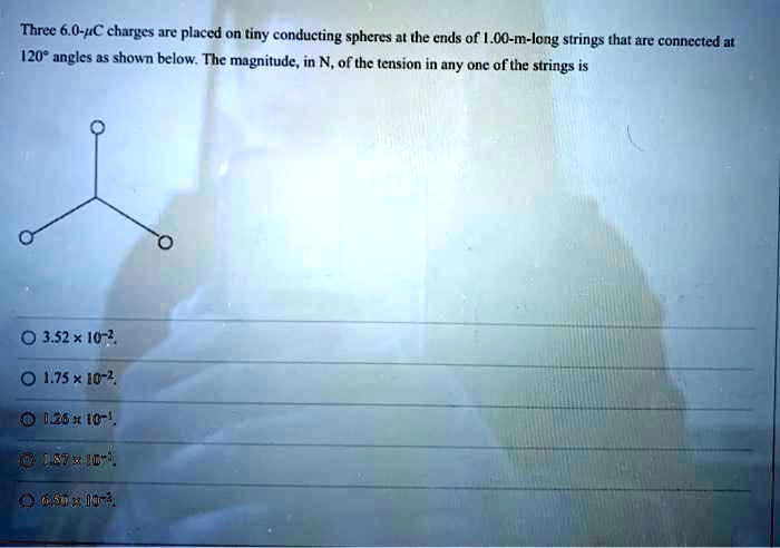 SOLVED: Three 6.0-C charges are placed on tiny conducting spheres at ...