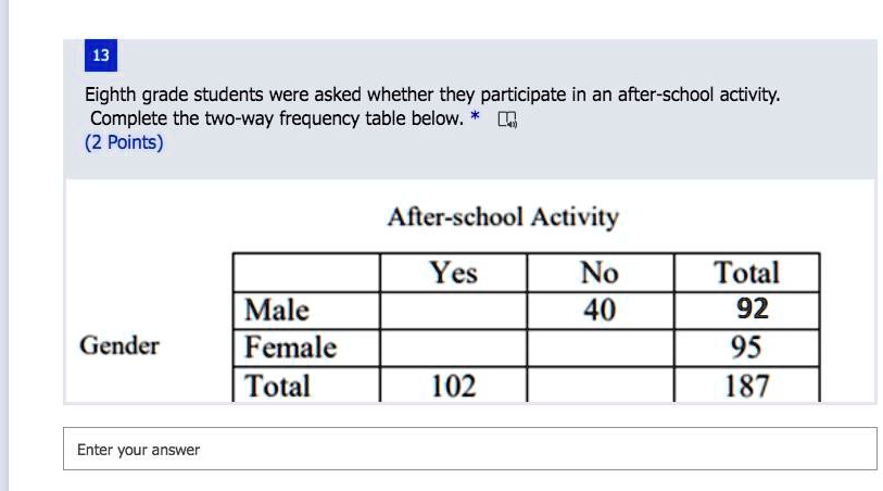 Two Way Frequency Table Worksheet 8th Grade | Cabinets Matttroy