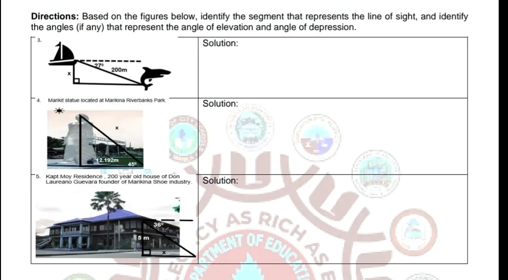 directions based on the figures below identify the segment that ...