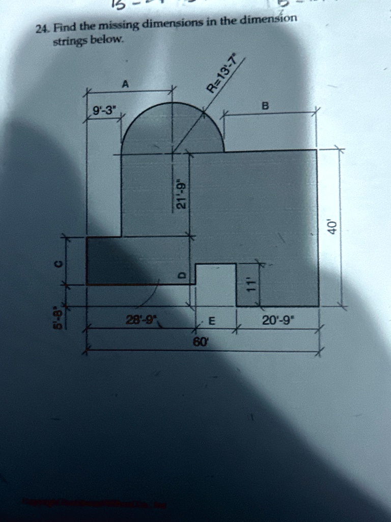 Solved Find The Missing Dimensions In The Dimension Strings Below 24 Find The Missing