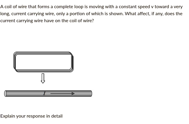 A coil of wire that forms a complete loop is moving with a constant ...