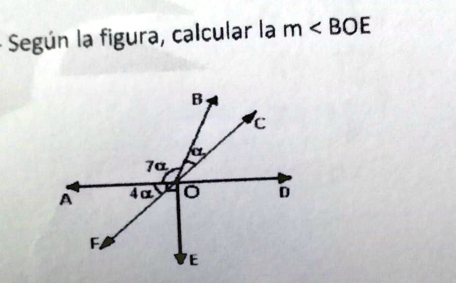 SOLVED: - Según la figura, calcular la m