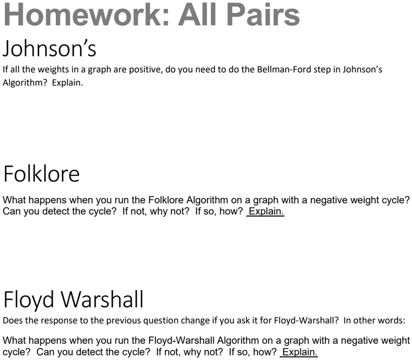 Solved Cycle Can You Detect The Cycle If Not Why Not If So How Explain Dijkstra S