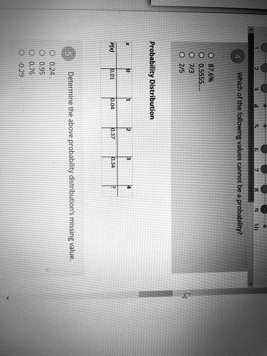 SOLVED: Probability 2/5 03555. Distribution Wnkch of the 1 values JouU ...