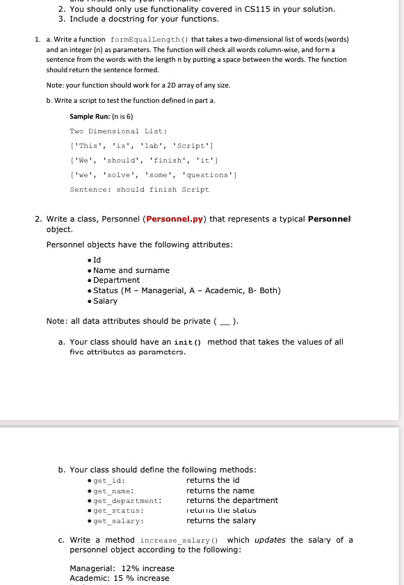SOLVED: This is a python question: For the pdf of the question: https://drive.google.com/file/d ...
