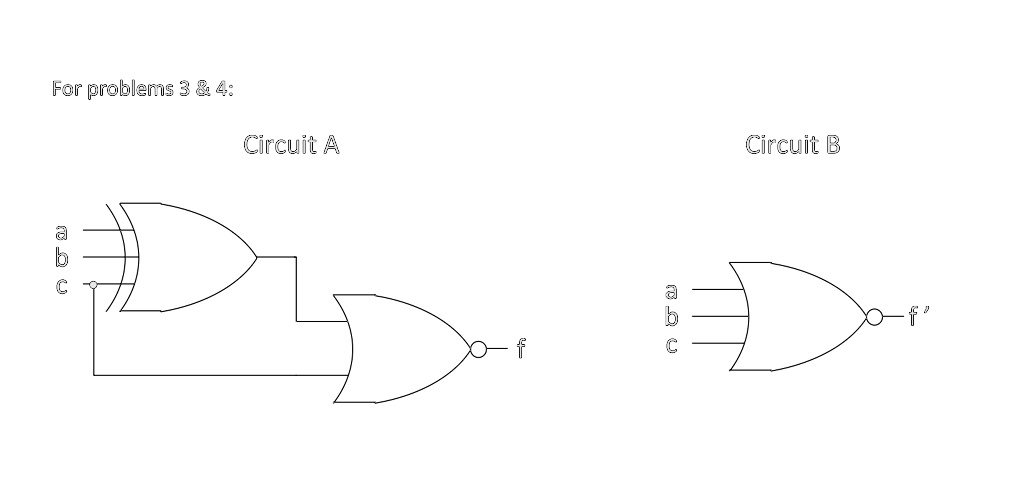 Solved Using A Verilog Continuous Assign Statement Design An Equivalent Circuit For Circuit A