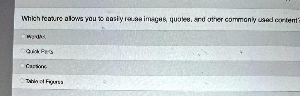 Which feature allows you to easily reuse images, quotes, and other ...
