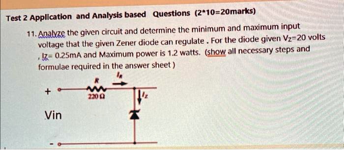 SOLVED: Electronic Subject Test 2 Application and Analysis based ...
