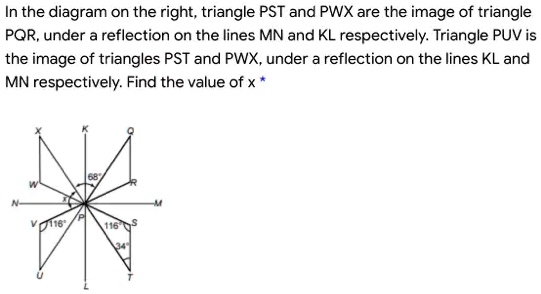 SOLVED: In the diagram on the right; triangle PST and PWX are the image ...