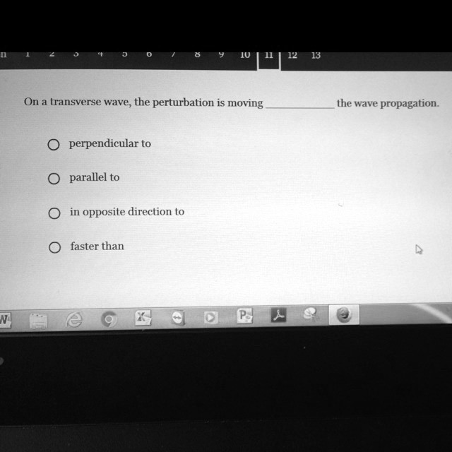 SOLVED: 'Please Help , Thank You On transverse wave, the perturbation ...