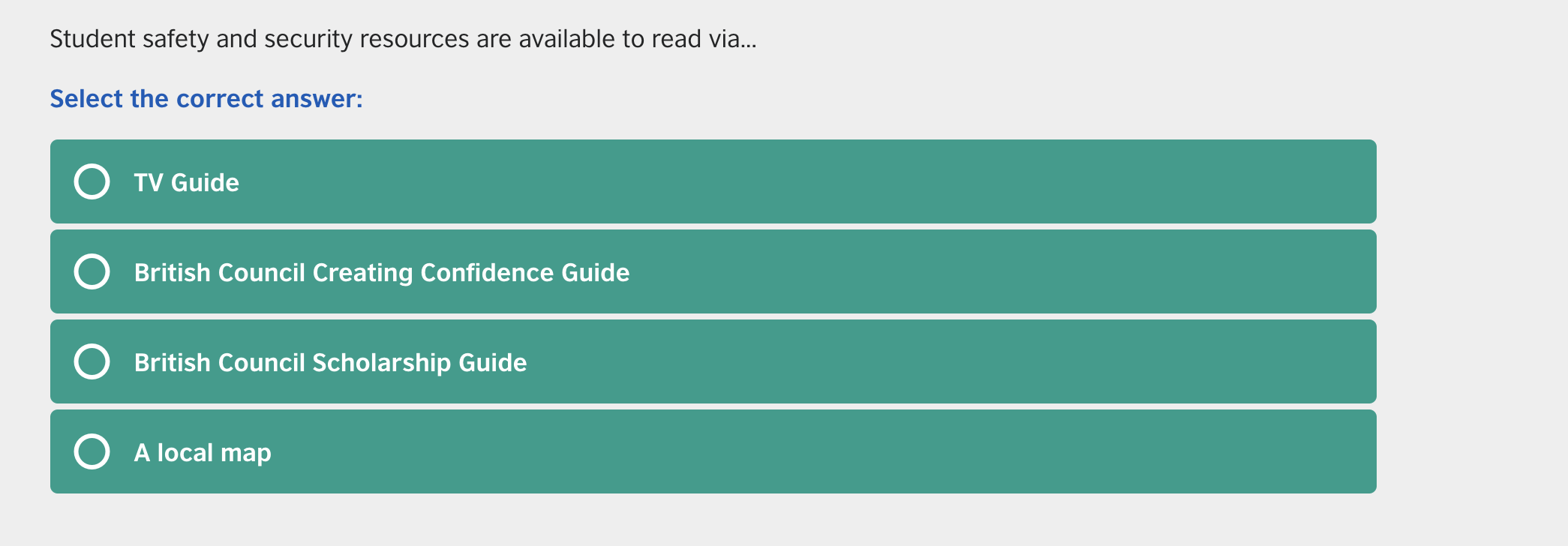 Student safety and security resources are available to read...