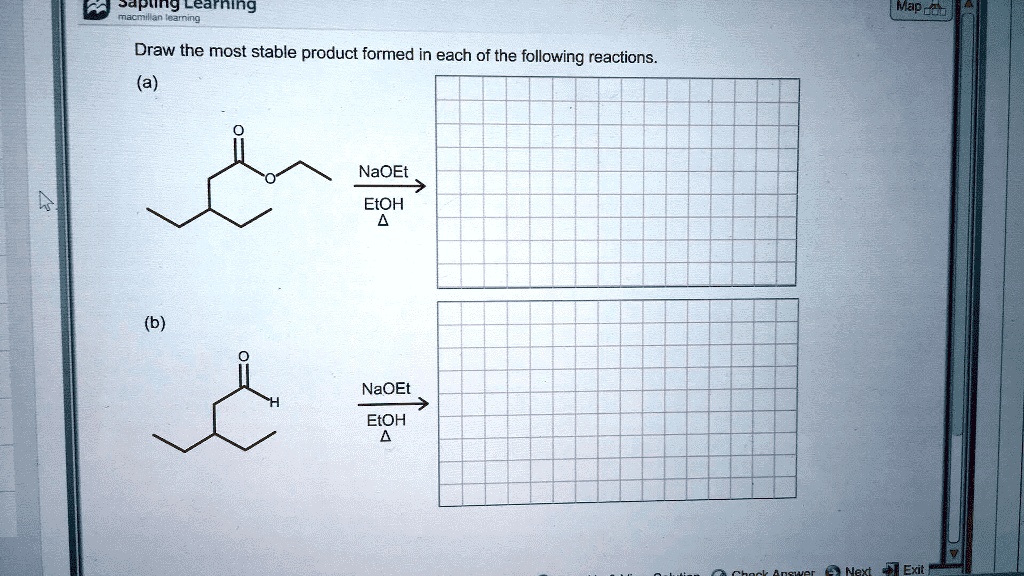 SOLVED: ' Draw the most stable product formed in each of the following ...