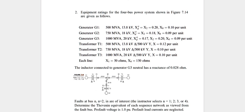 Using the impedance matrix calculate the fault current...