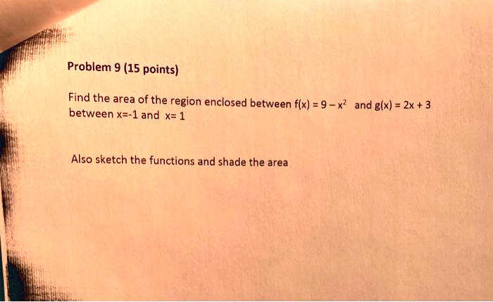SOLVED:Problem 9 (15 points) Find the area of the region enclosed ... SOLVED:Problem 9 (15 points) Find the area of the region enclosed ...