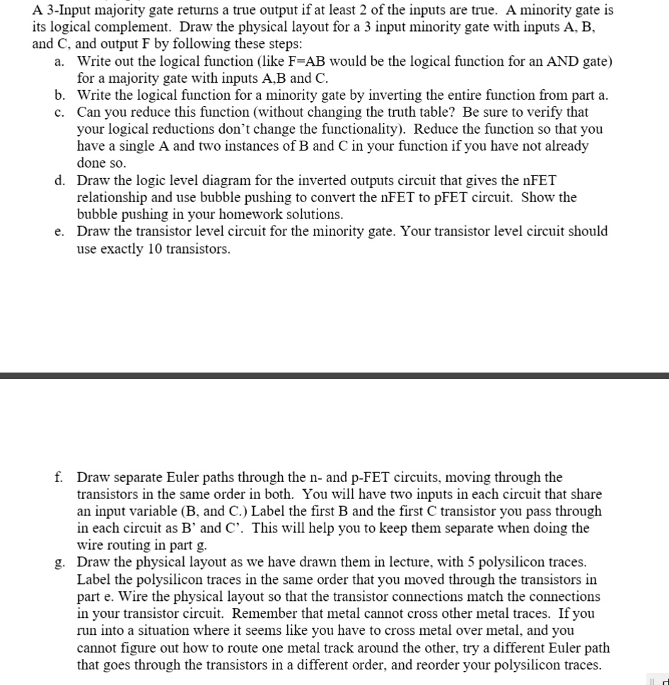 show me with fababc 3 input majority gate returns a true output if at ...
