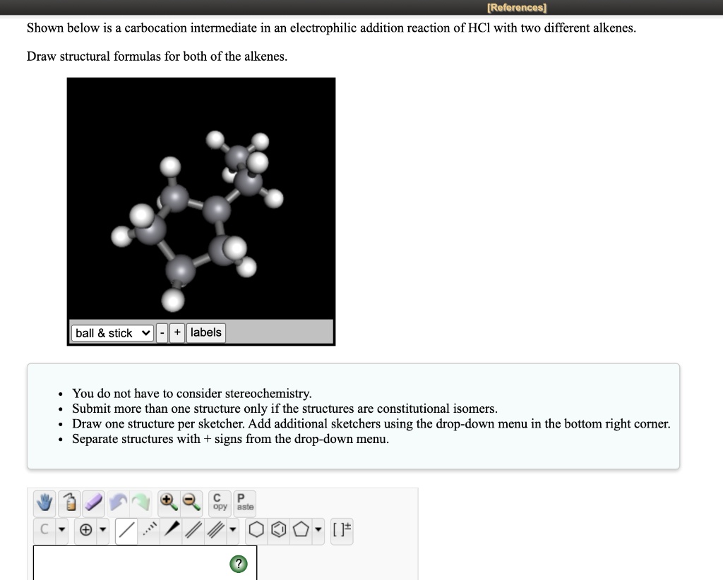 VIDEO solution: [References] Shown below is a carbocation intermediate ...