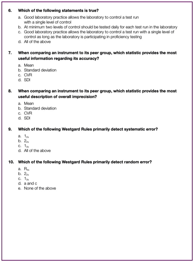SOLVED: 6. Which of the following statements is true? a. Good ...