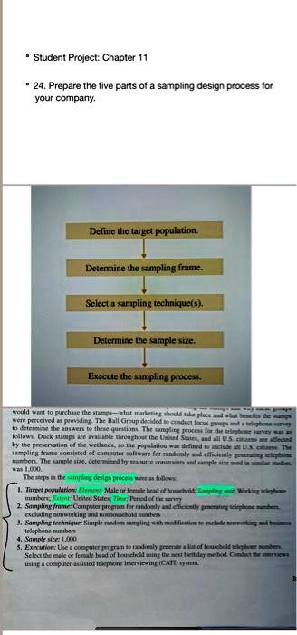 SOLVED: Student Project: Chapter 11 24. Prepare the five parts of a ...