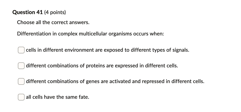 question 41 4 points choose all the correct answers differentiation in ...