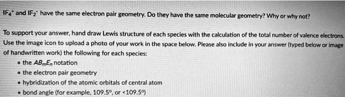 SOLVED: IFA" and "IF2" have the same electron pair geometry. Do they ...